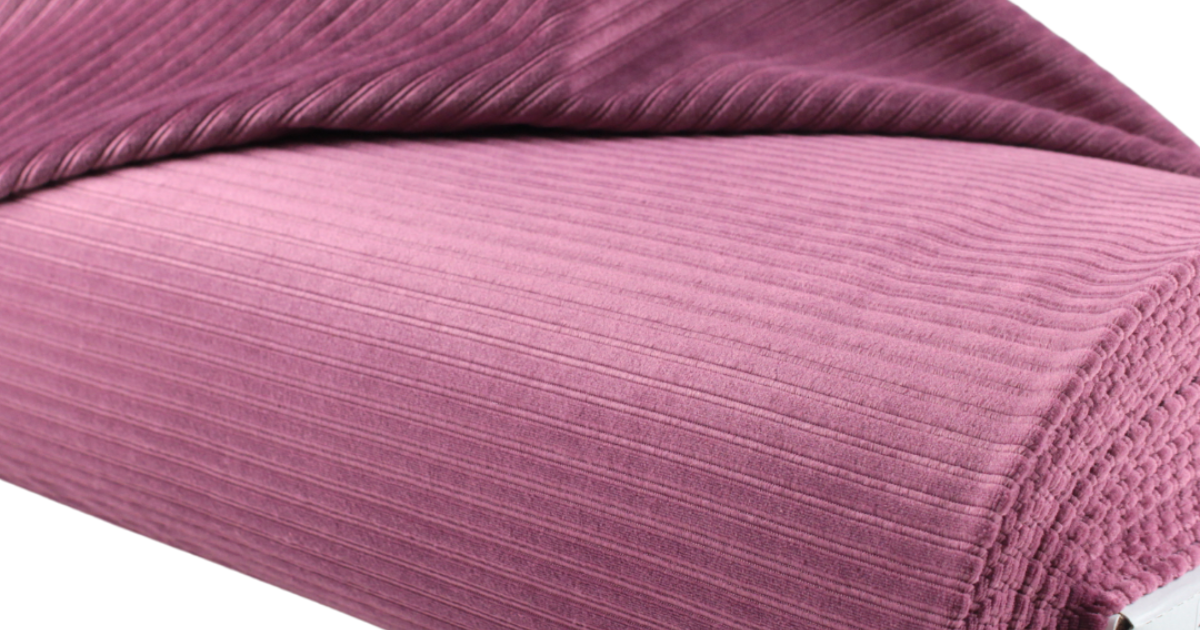 Velvet rib stretch donker oud roze - Driessen Fabrics