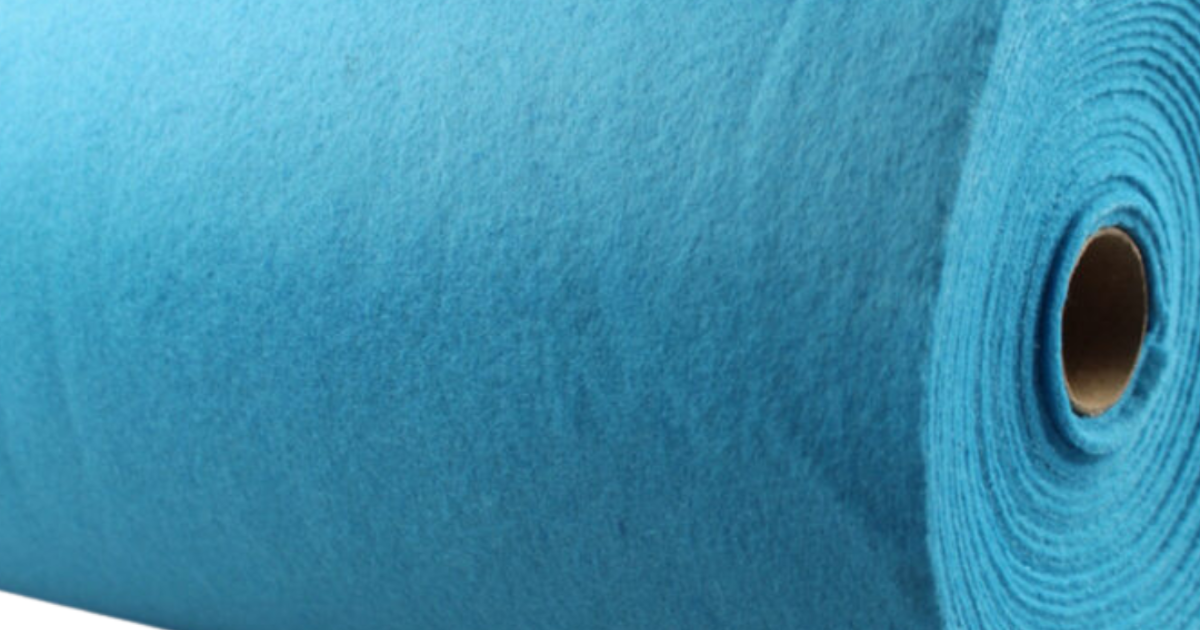 Felt aqua - Driessen Fabrics