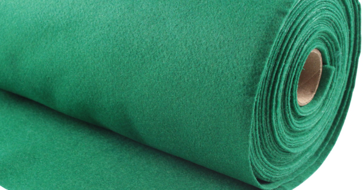 Vilt groen 1,5 mm - Driessen Fabrics